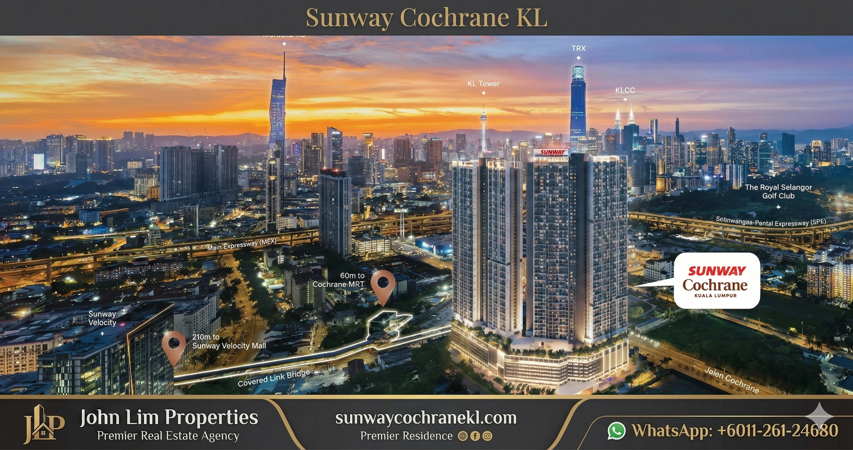 Sunway Cochrane KL | Freehold Condo 60m to MRT | Official Sales Agent